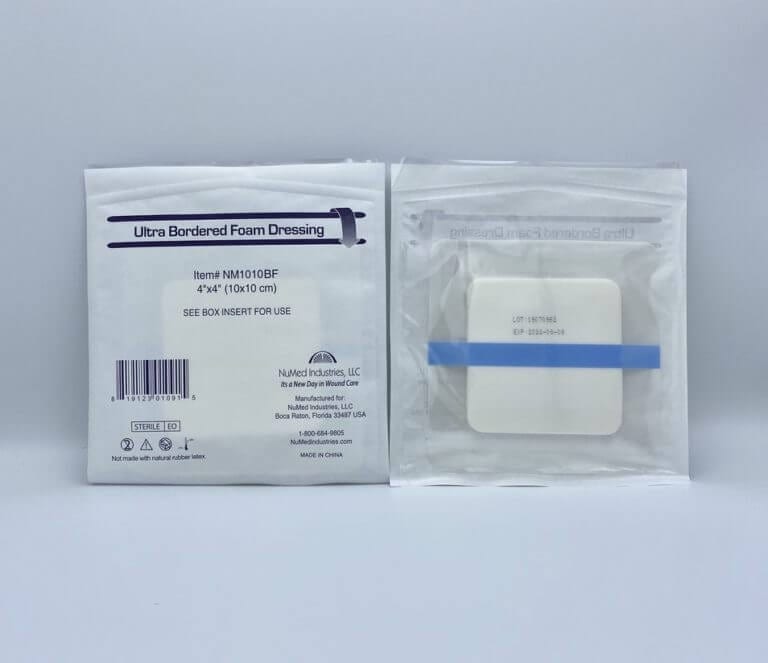 Bordered Foam Dressing 4x4 (10 ct.) | BODYARMOR MEDICAL SUPPLIES