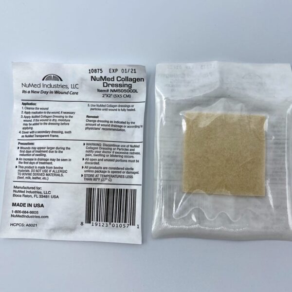 Collagen Dressing 2x2 (5 ct.) | BODYARMOR MEDICAL SUPPLIES