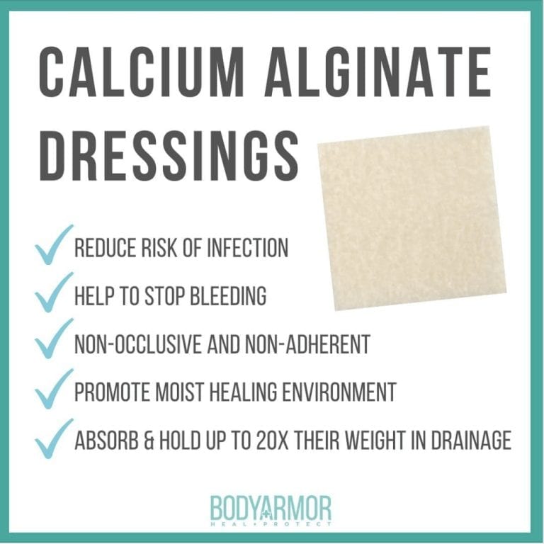 Calcium Alginate Dressing 4x5 (10 ct.) | BODYARMOR MEDICAL SUPPLIES