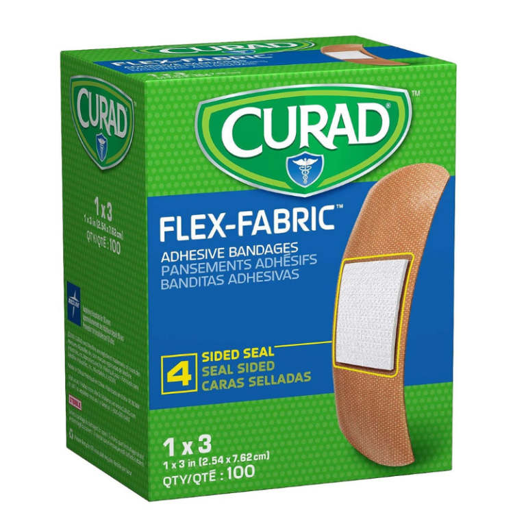 CURAD Fabric Adhesive Bandages, 1" x 3" | BODYARMOR MEDICAL SUPPLIES