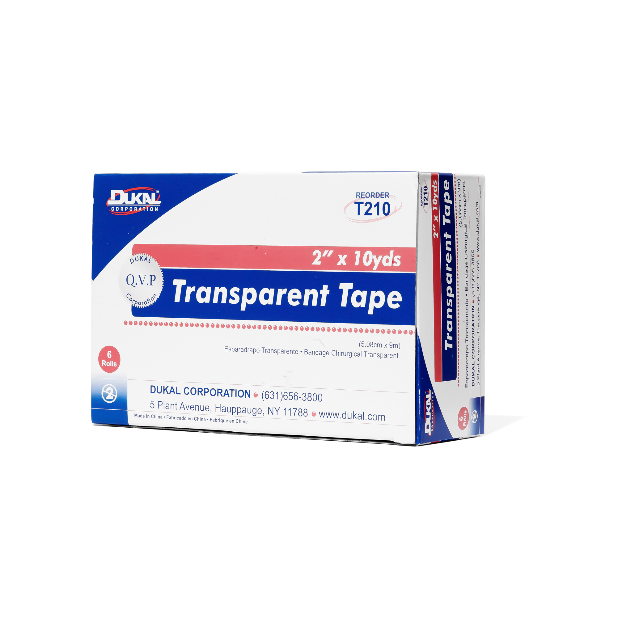 Transparent Tape 2”, 6 Rolls per Box | BODYARMOR MEDICAL SUPPLIES