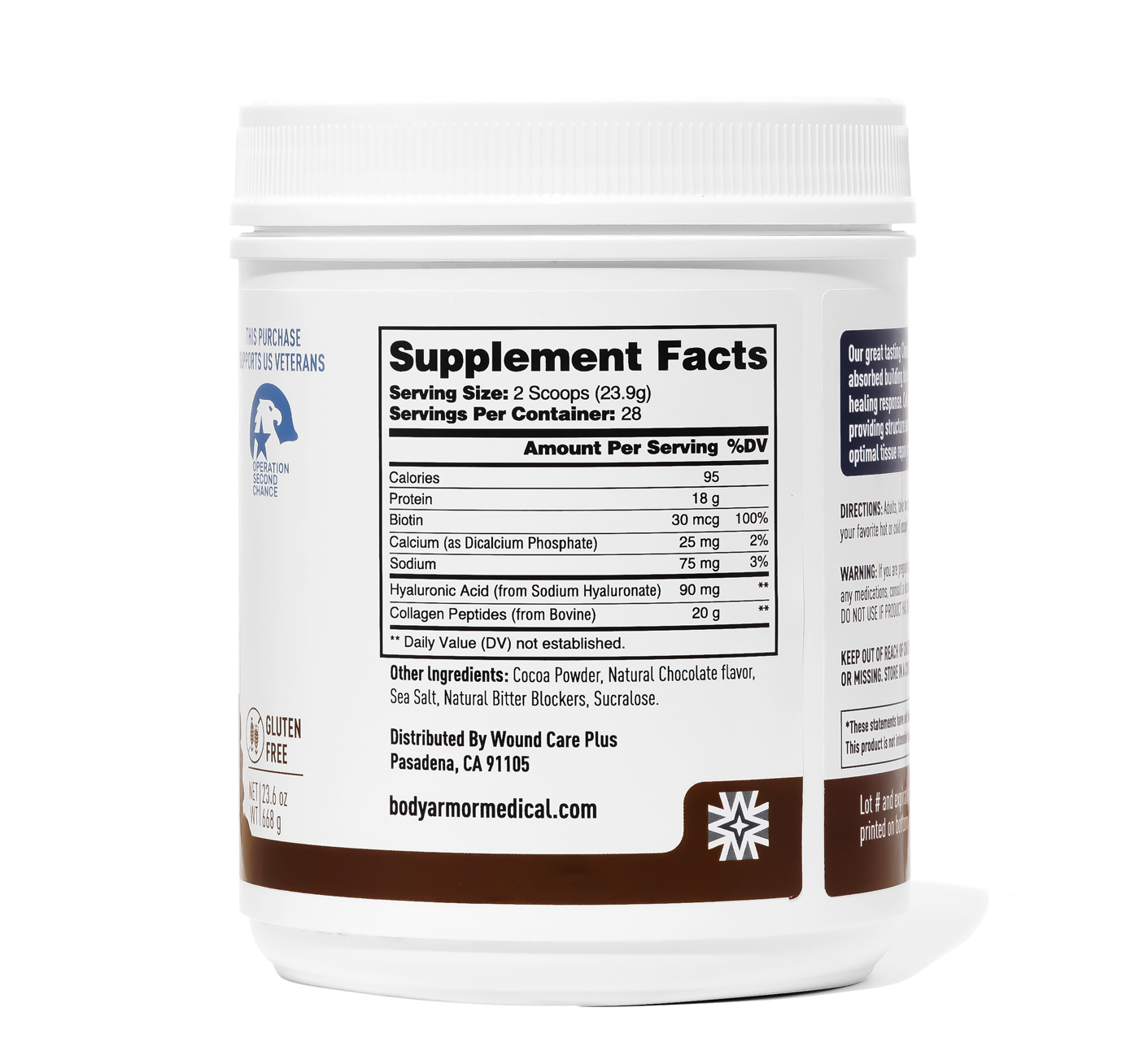 Collagen Powder - Chocolate | Wound Care Plus | BODYARMOR MEDICAL SUPPLIES