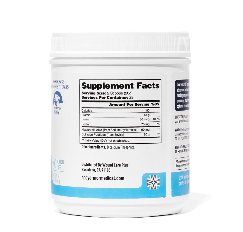 Collagen Powder - Unflavored | Wound Care Plus | BODYARMOR MEDICAL SUPPLIES